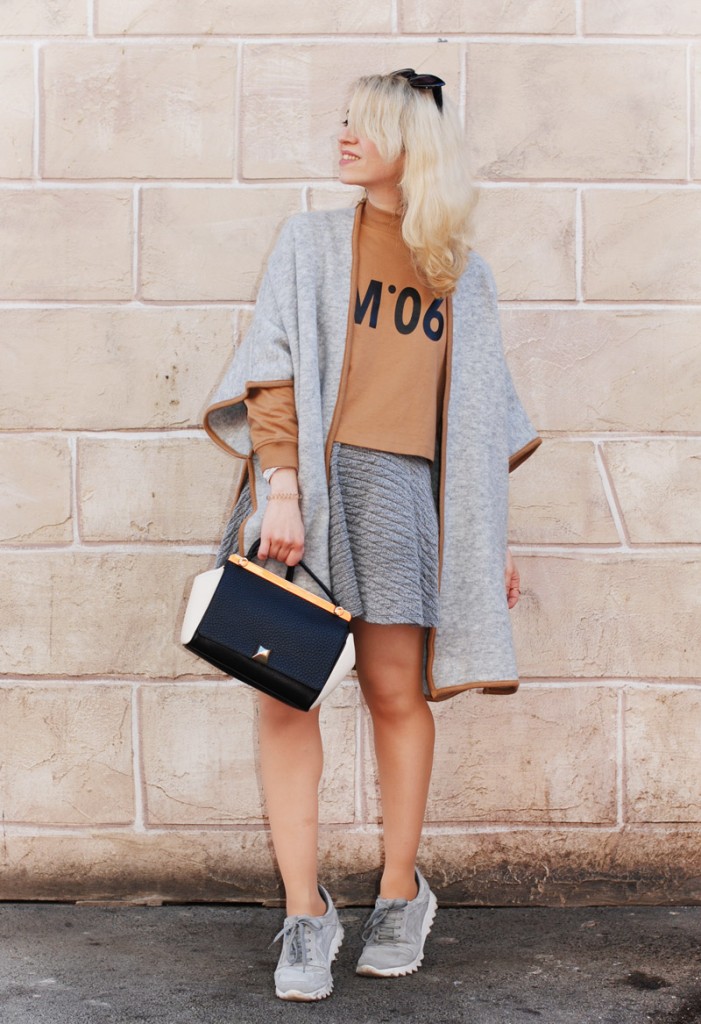 outfit: grey cape – nachgesternistvormorgen